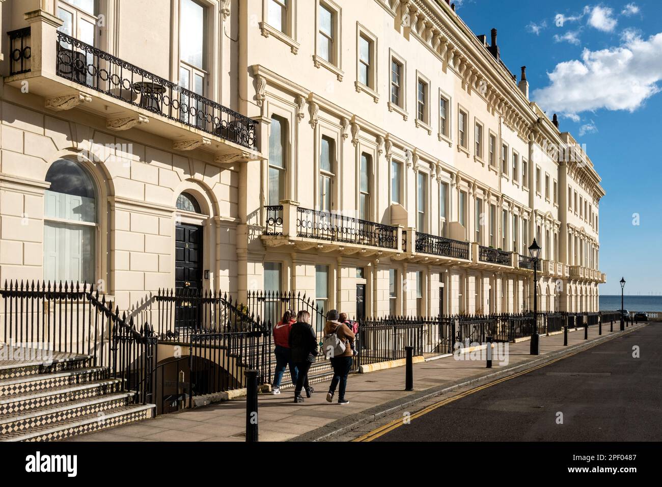 Brighton, March 14th 2023: Adelaide Crescent in Hove Stock Photo - Alamy