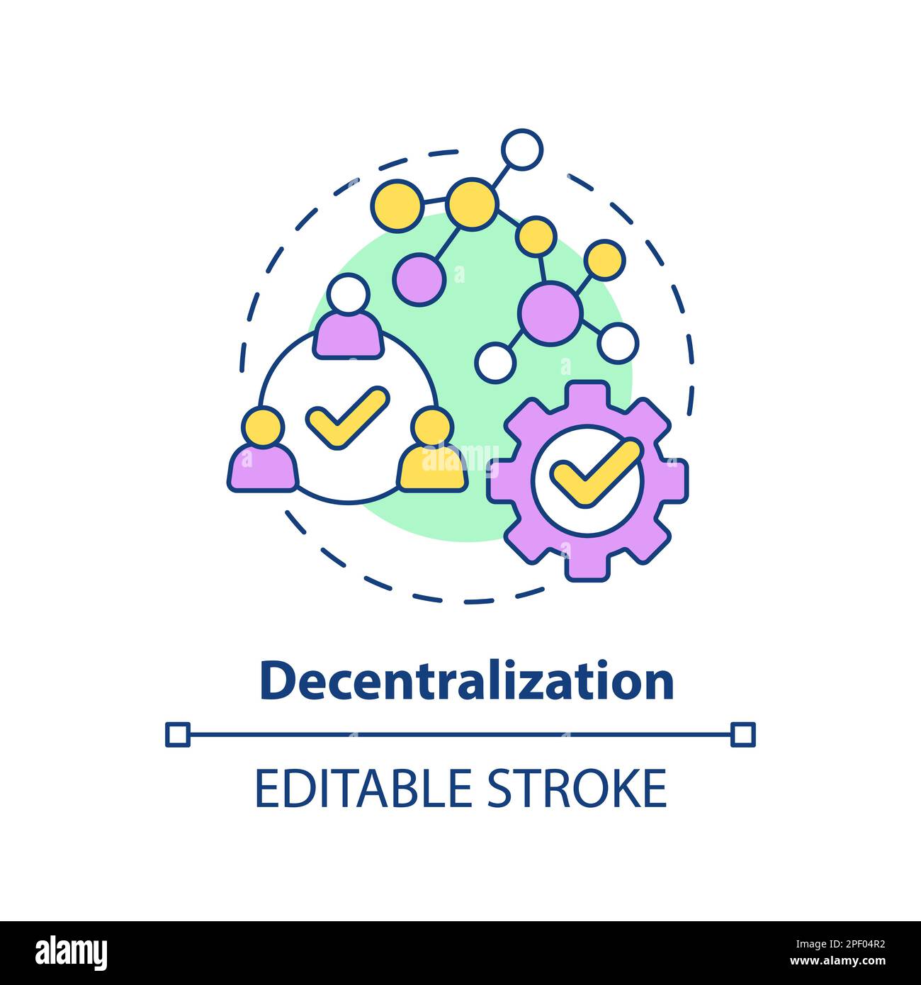 Decentralization concept icon Stock Vector Image & Art - Alamy