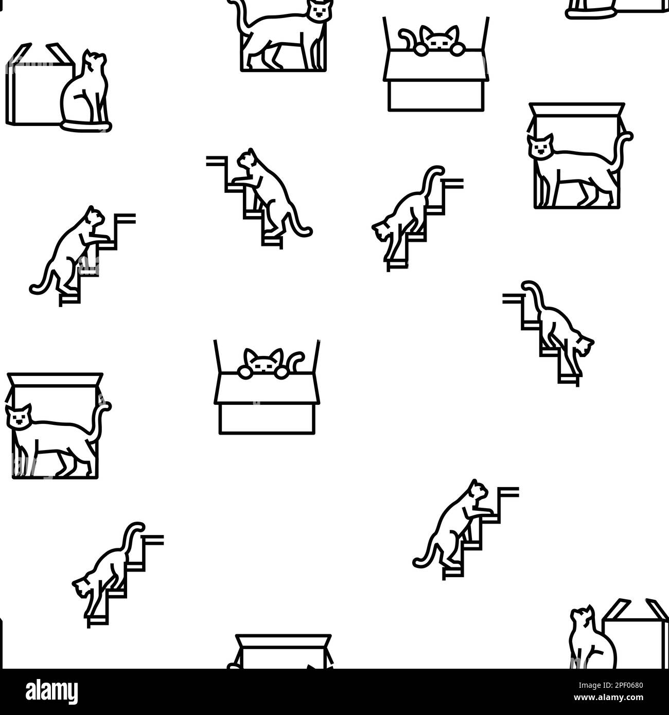 Preposition English Language Vector Seamless Pattern Stock Vector Image