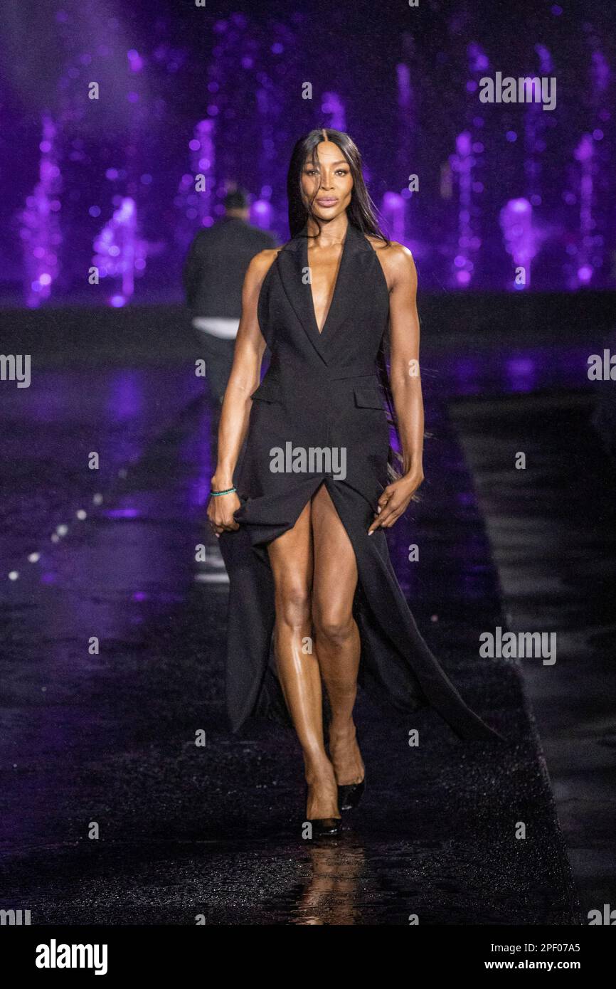 Miami, USA. 15th Mar, 2023. Model Naomi Campbell walks on the runway at ...