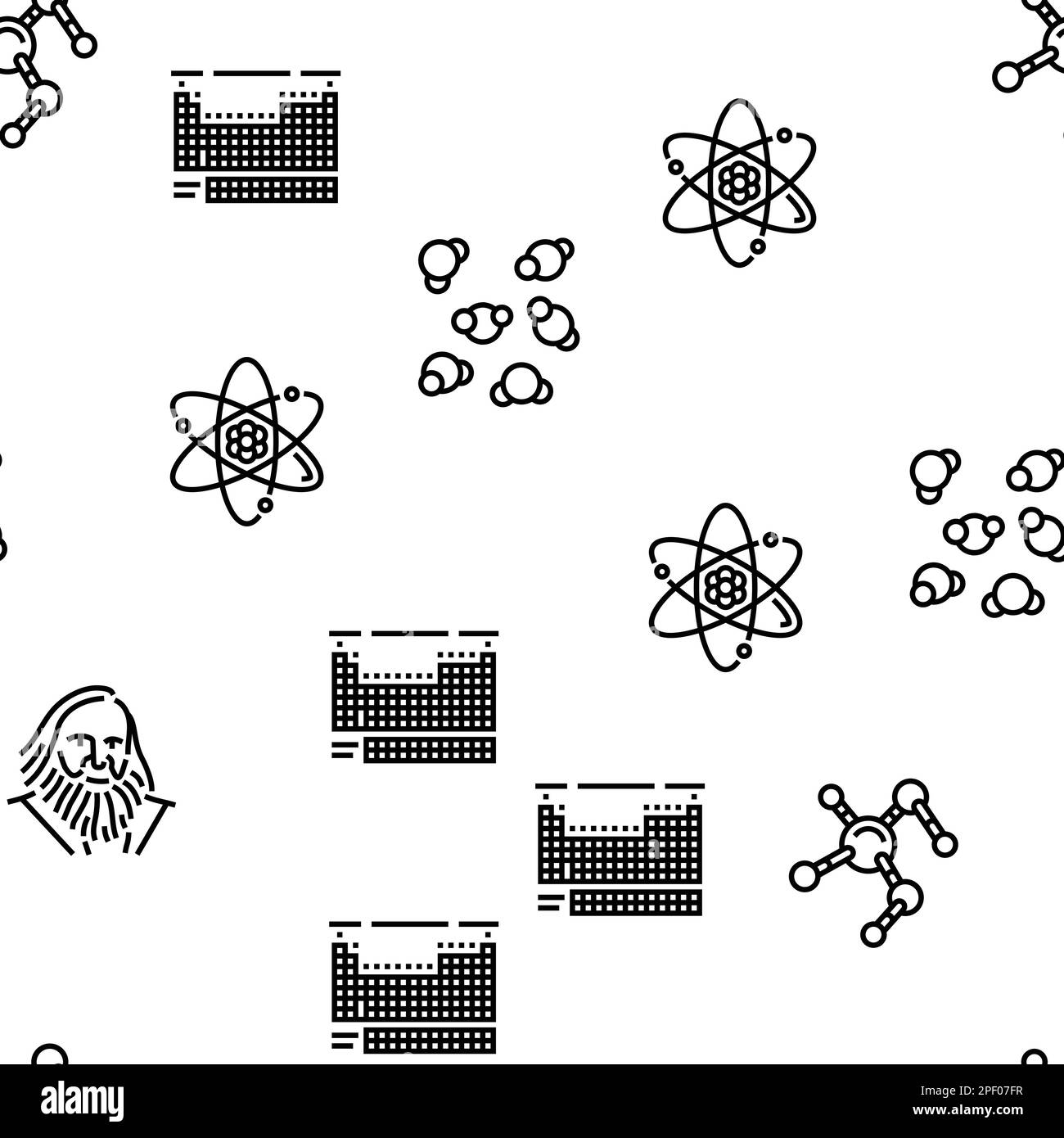 chemical science chemistry vector seamless pattern Stock Vector Image ...