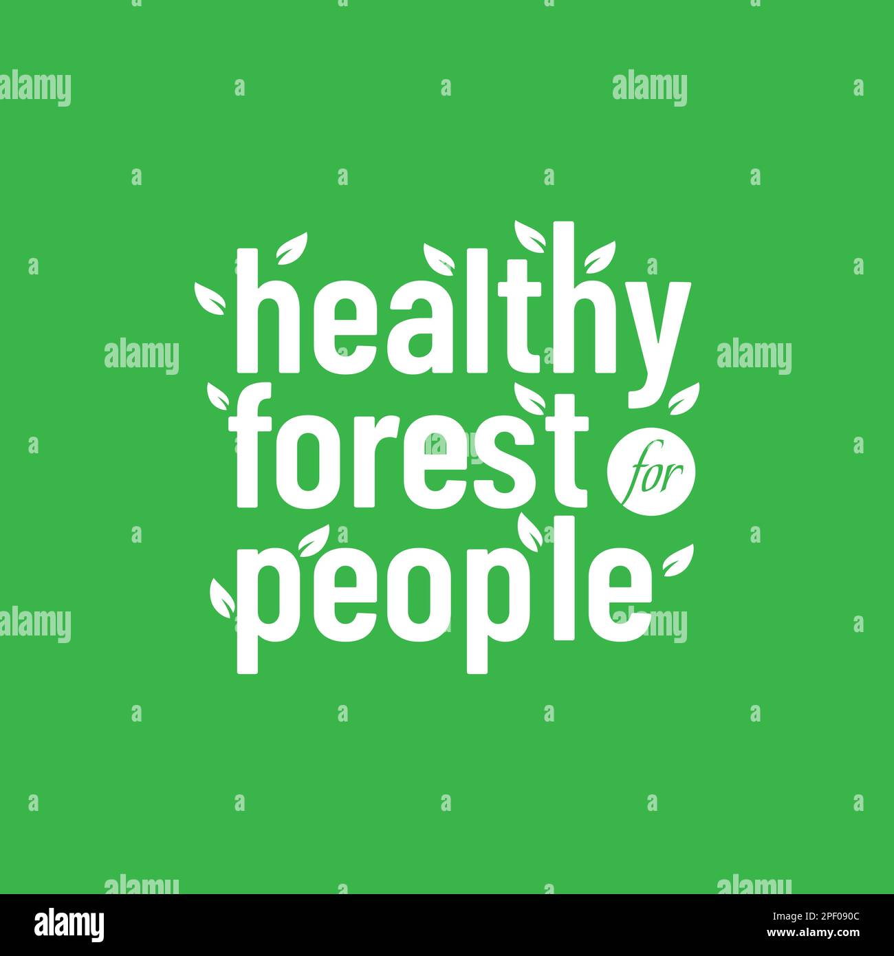 Design for celebrating international forest day with healthy forest for ...