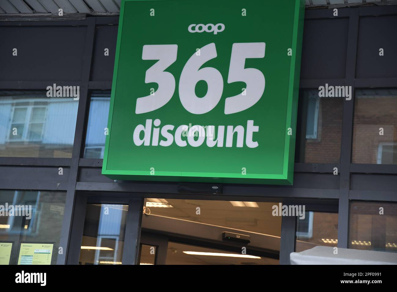 Copenhagen /Denmark/16 March 2023/ .Infaltion high food price coop 365 ...