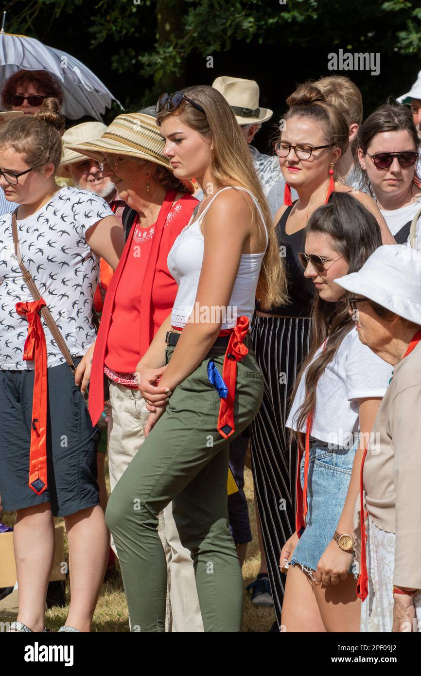 The standing audience at a promenade performance of Romeo and Juliet in ...