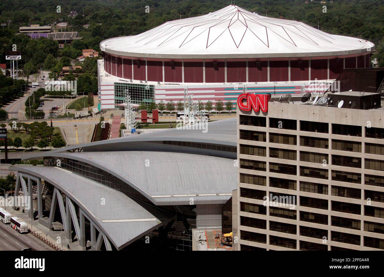 The Philips Arena, home to the NBA's Atlanta Hawks the NHL's Atlanta ...