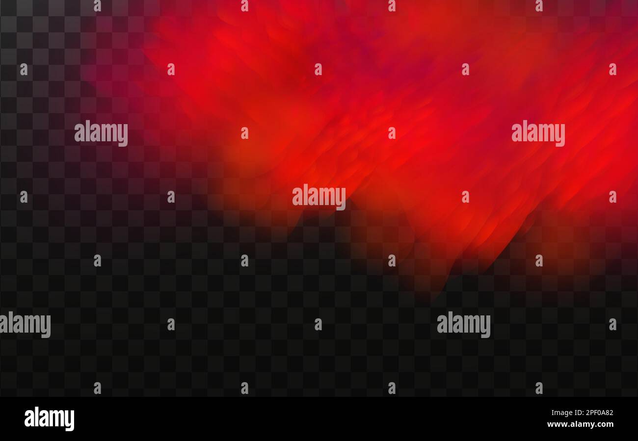 Cloudy sky or smog over the city.Red vector cloudiness ,fog or smoke on ...