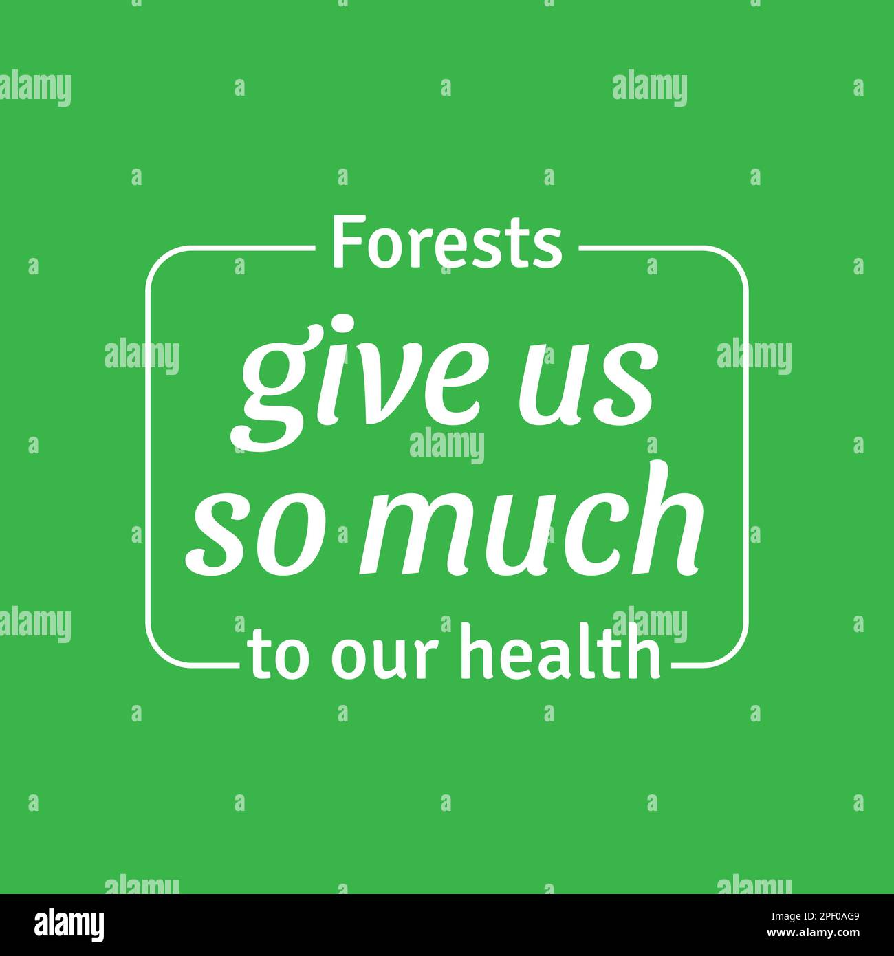Design for celebrating international forest day with healthy forest for ...