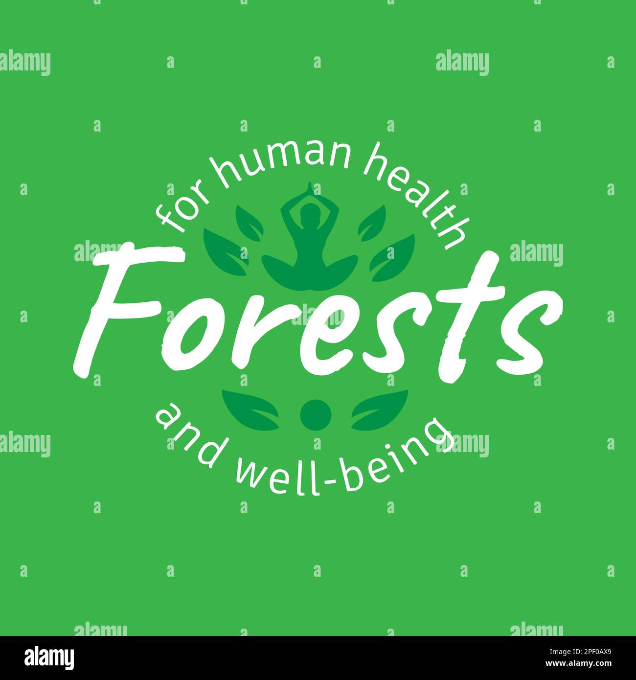 Design for celebrating international forest day with healthy forest for ...