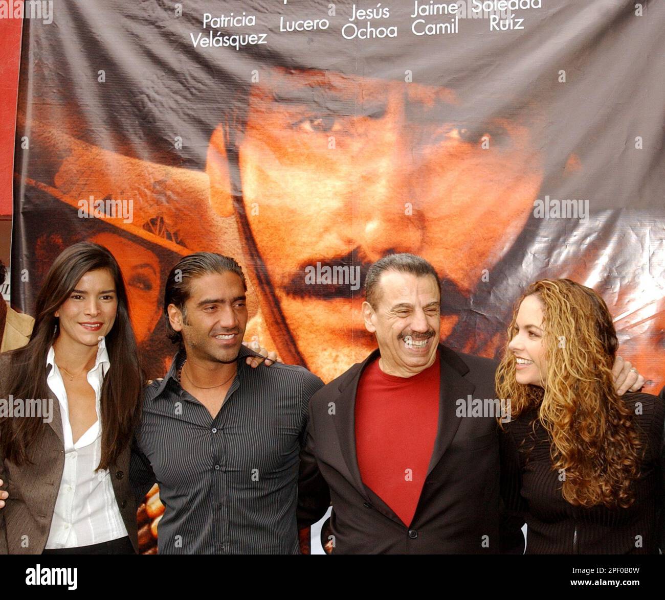 From left Actress Patricia Velasquez, Mexico's mariachi singer and ...