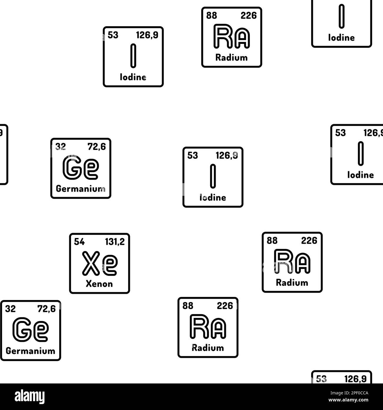 chemical science chemistry vector seamless pattern Stock Vector Image ...