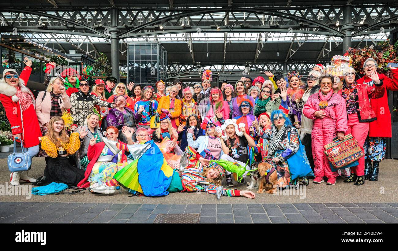 London, UK. 15th Mar, 2023. The Colour Walkers pose for their group ...