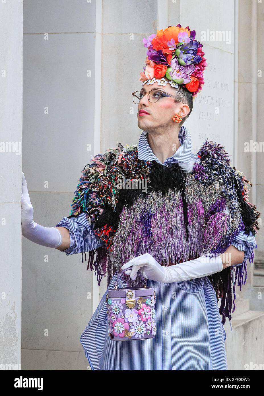 London, UK. 15th Mar, 2023. Colourwalk organiser Florent Bidois, a ...