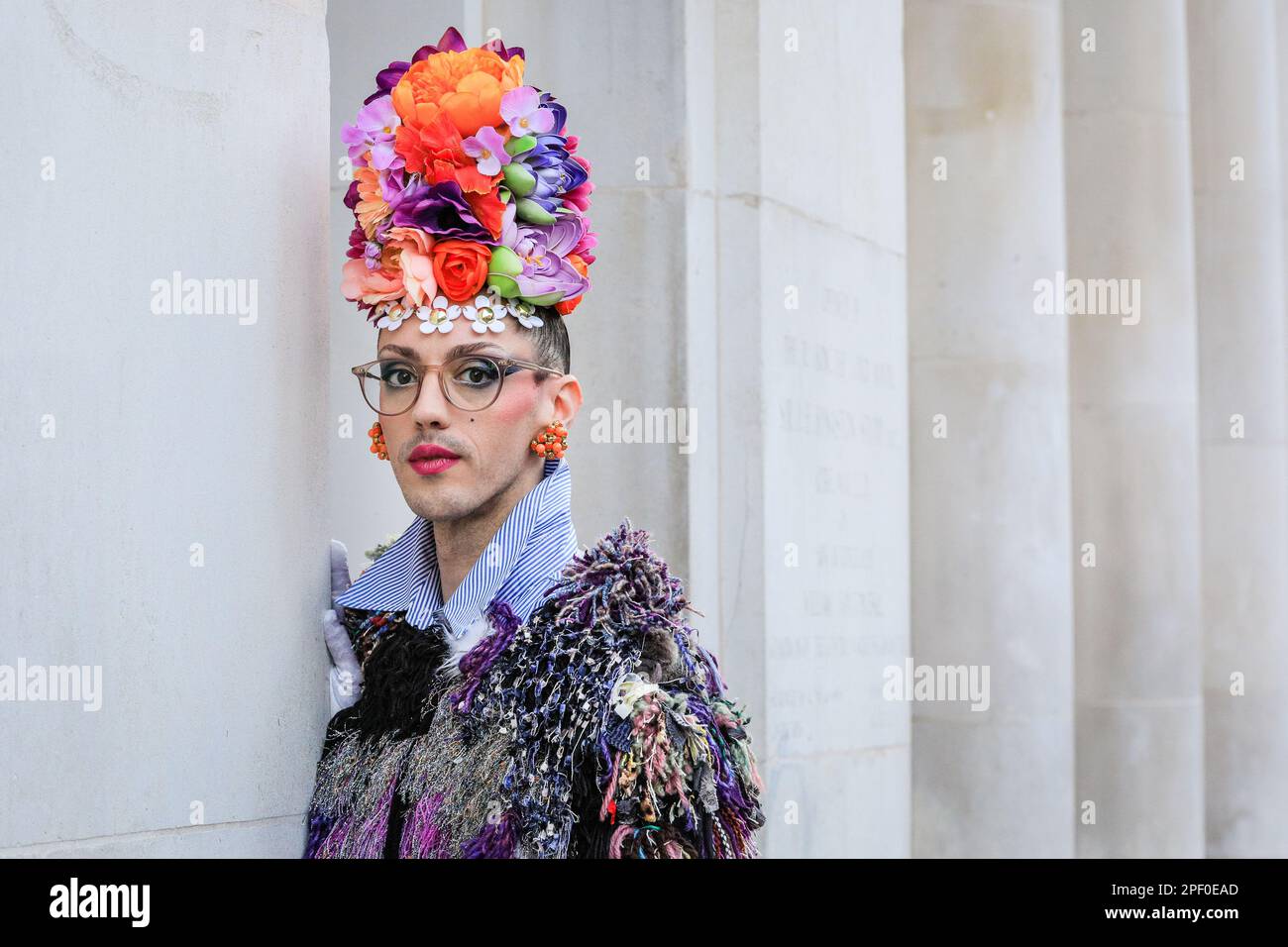 London, UK. 15th Mar, 2023. Colourwalk organiser Florent Bidois, a ...