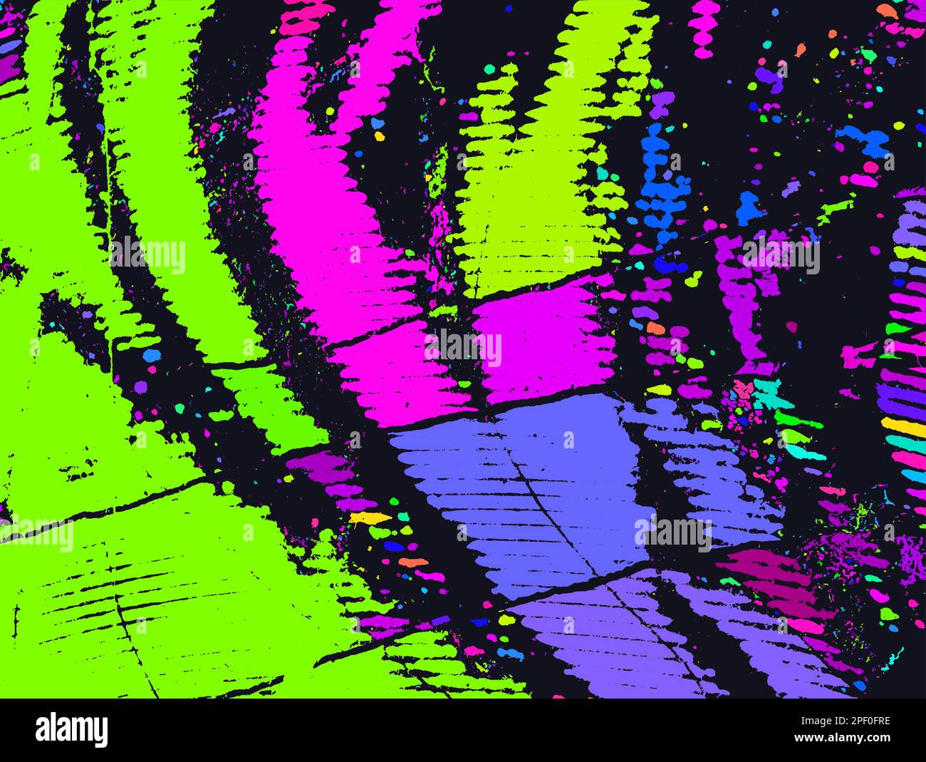 Grunge color neon background. Abstract street art print Stock Vector ...