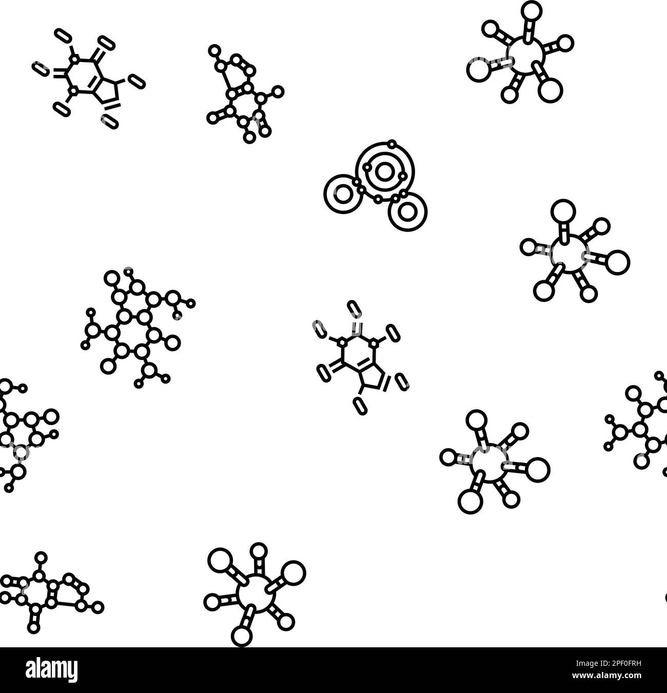 molecular science chemistry atom vector seamless pattern Stock Vector ...