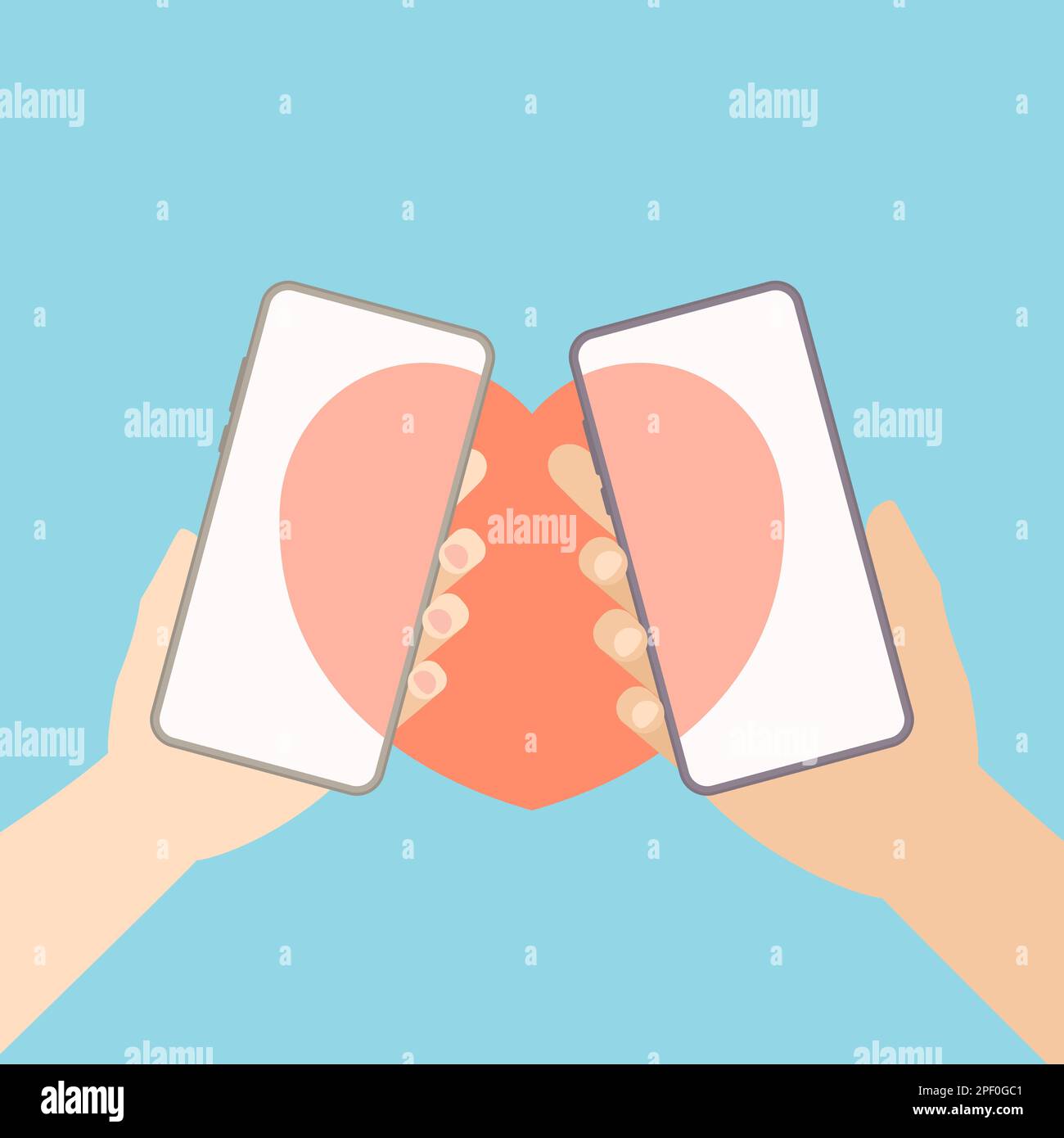 Female hands in red Stock Vector Images - Alamy