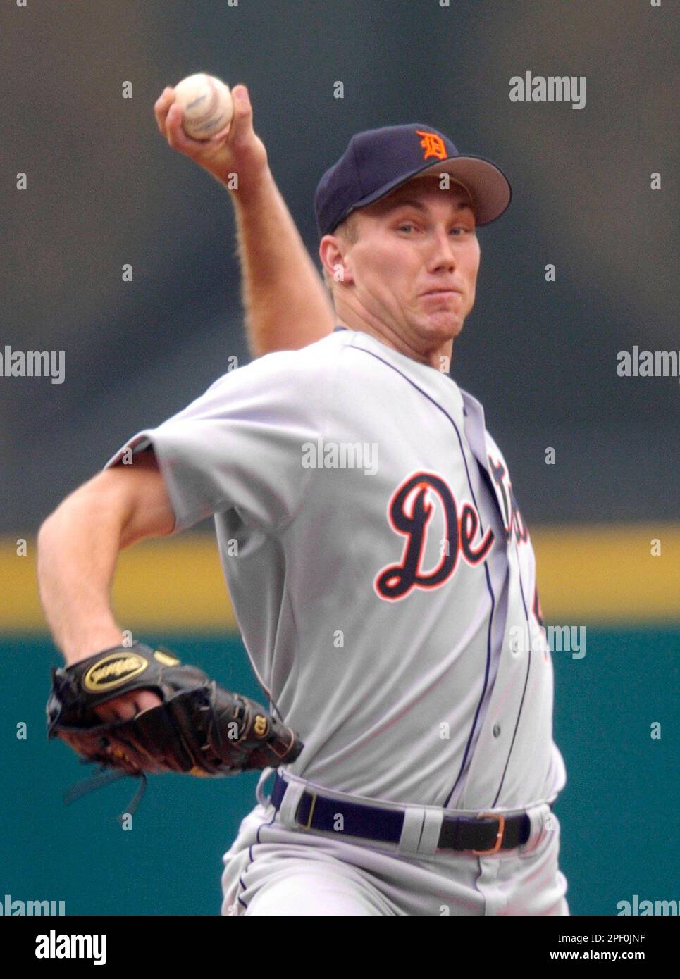 Detroit Tigers' Mike Maroth pitches against the Cleveland Indians in ...