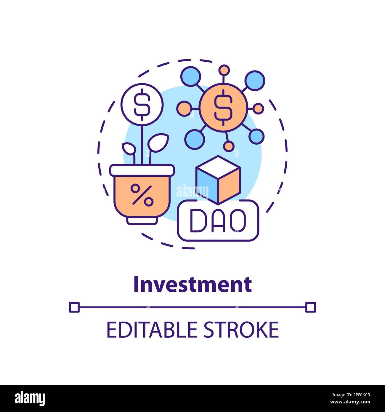 Investment concept icon Stock Vector Image & Art - Alamy