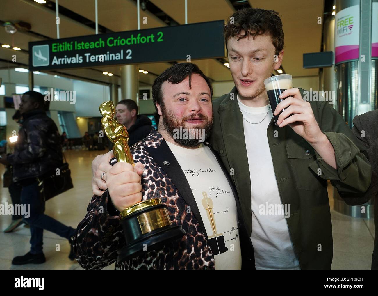 Actor James Martin (left) and co-director Ross White celebrate as some ...