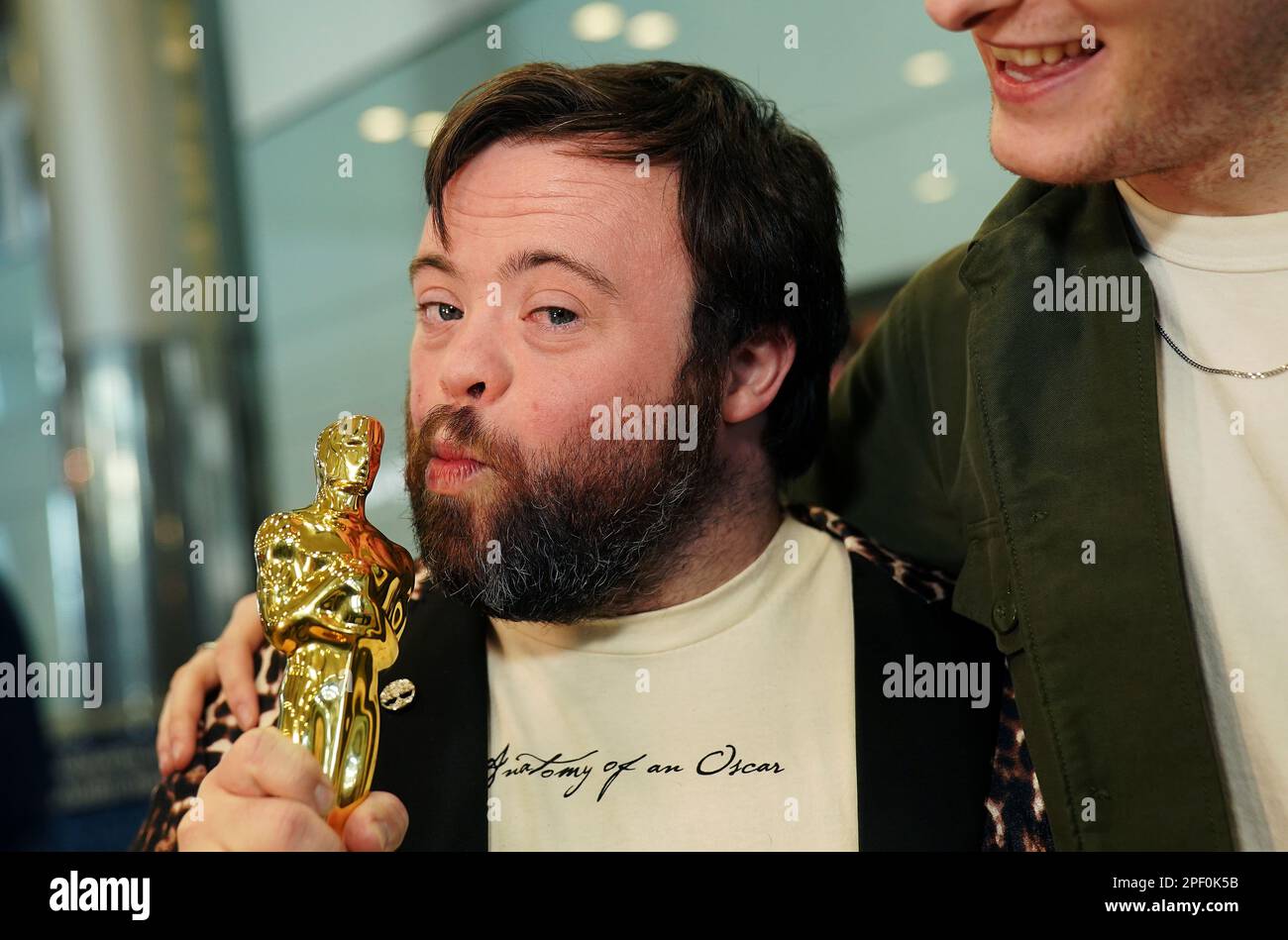 Actor James Martin celebrates as some of the Oscar-wining team behind ...