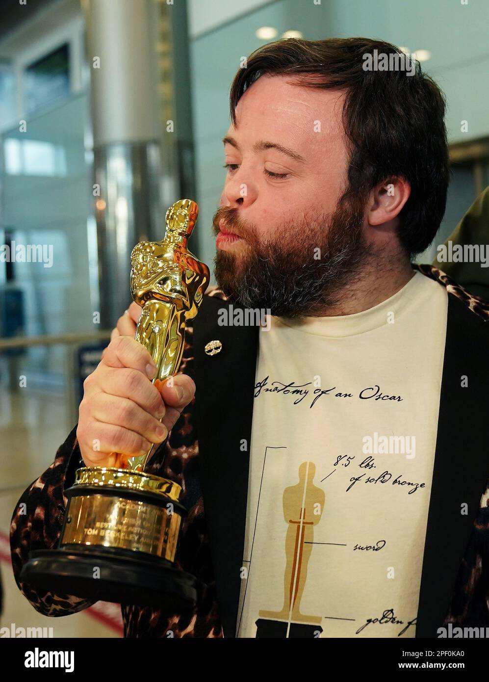 Actor James Martin celebrates as some of the Oscar-wining team behind ...