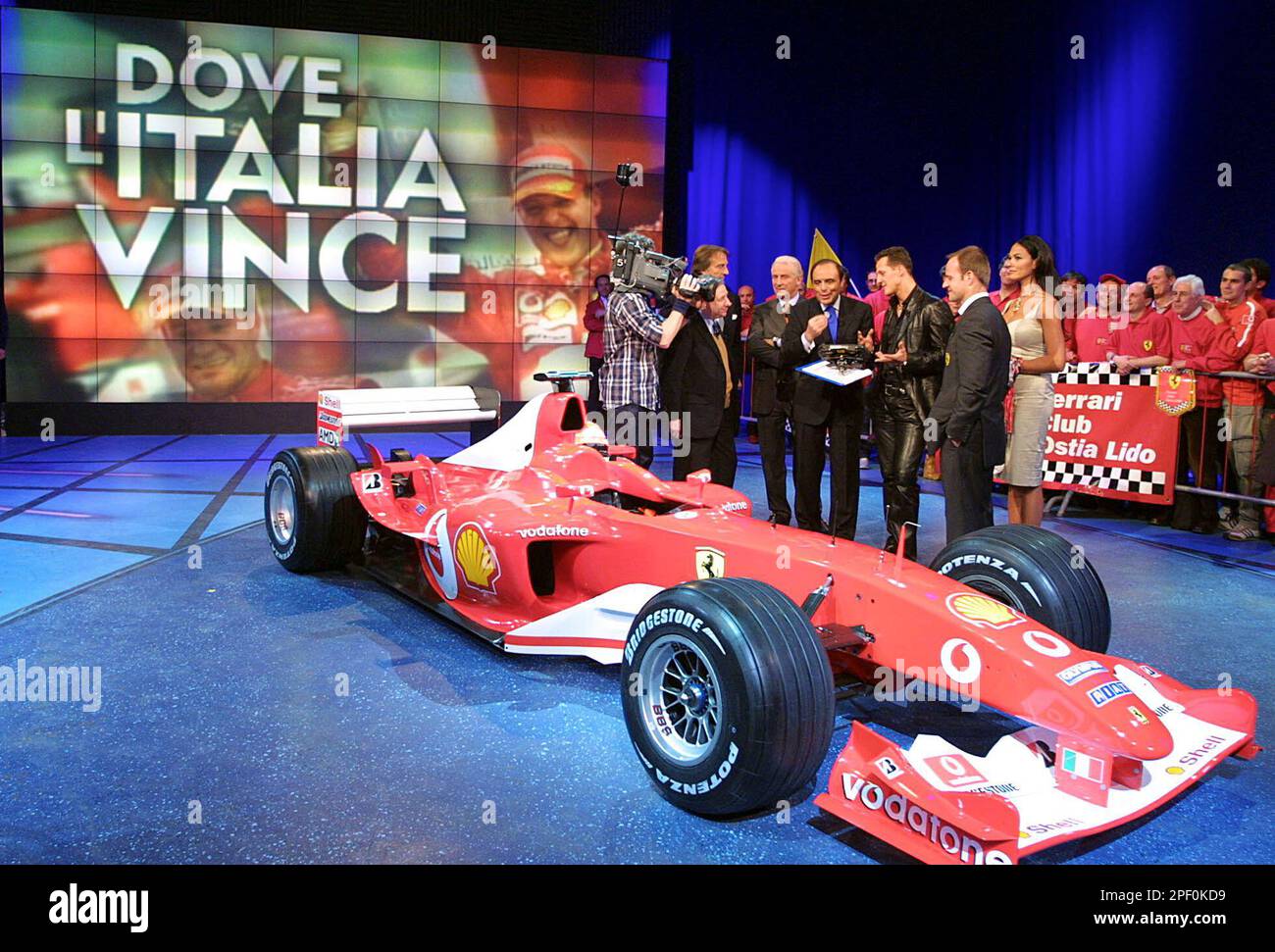 From left, Ferrari Formula One team manager Jean Todt, Ferrari ...