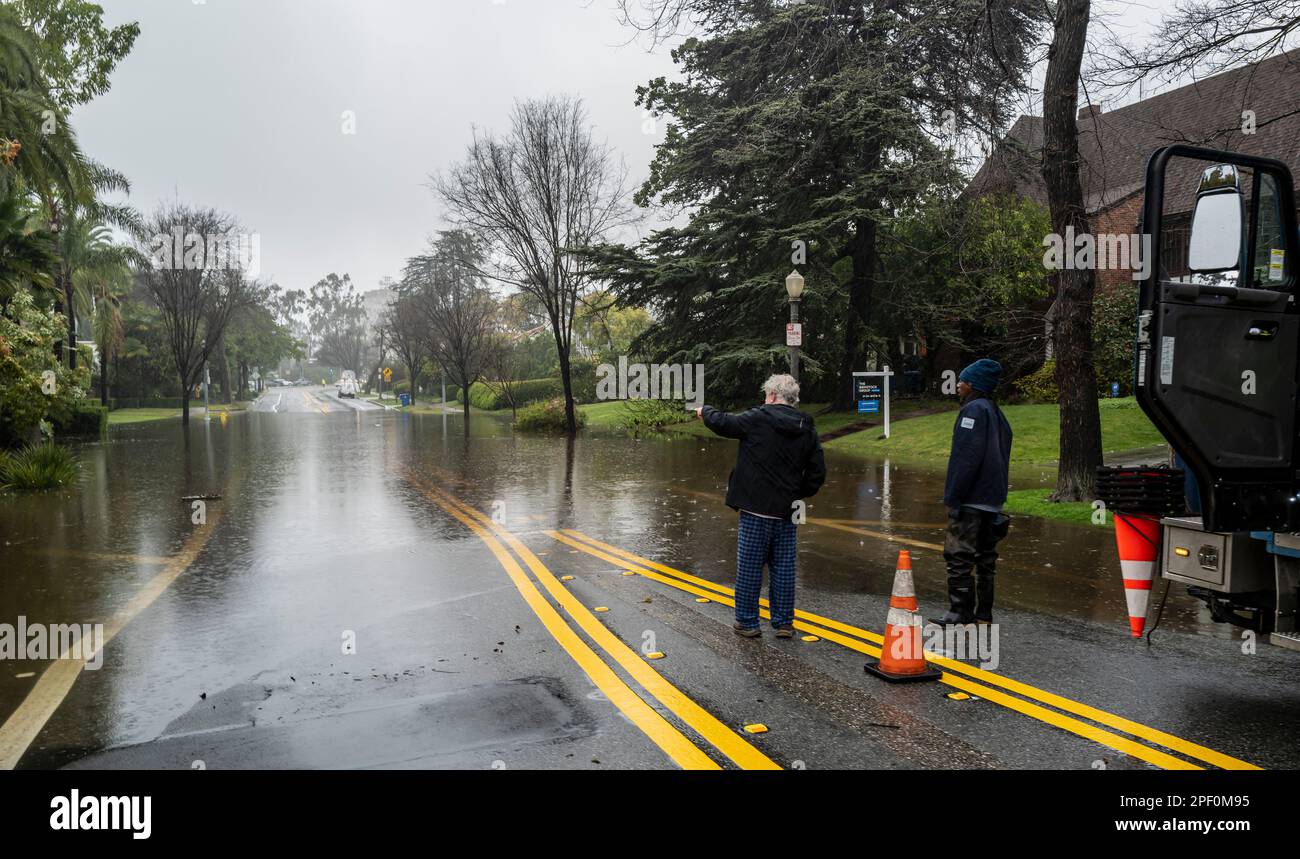 Los Angeles, USA. 15th Mar, 2023. Street flooding in Los Angeles on ...