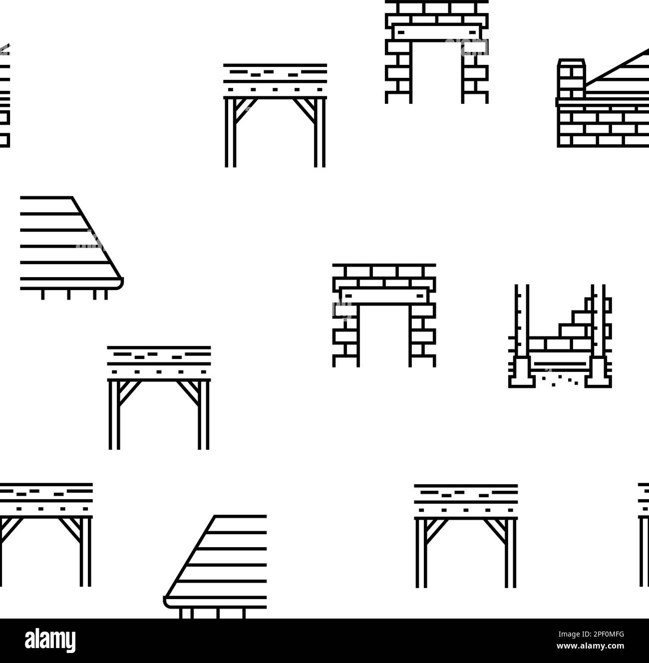 building house structure vector seamless pattern Stock Vector Image ...