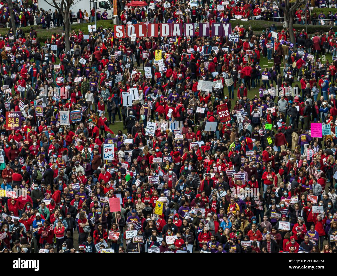 Los Angeles, USA. 15th Mar, 2023. Teachers from UTLA (United Teachers ...