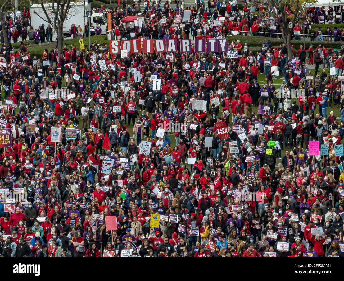 Los Angeles, USA. 15th Mar, 2023. Teachers from UTLA (United Teachers ...