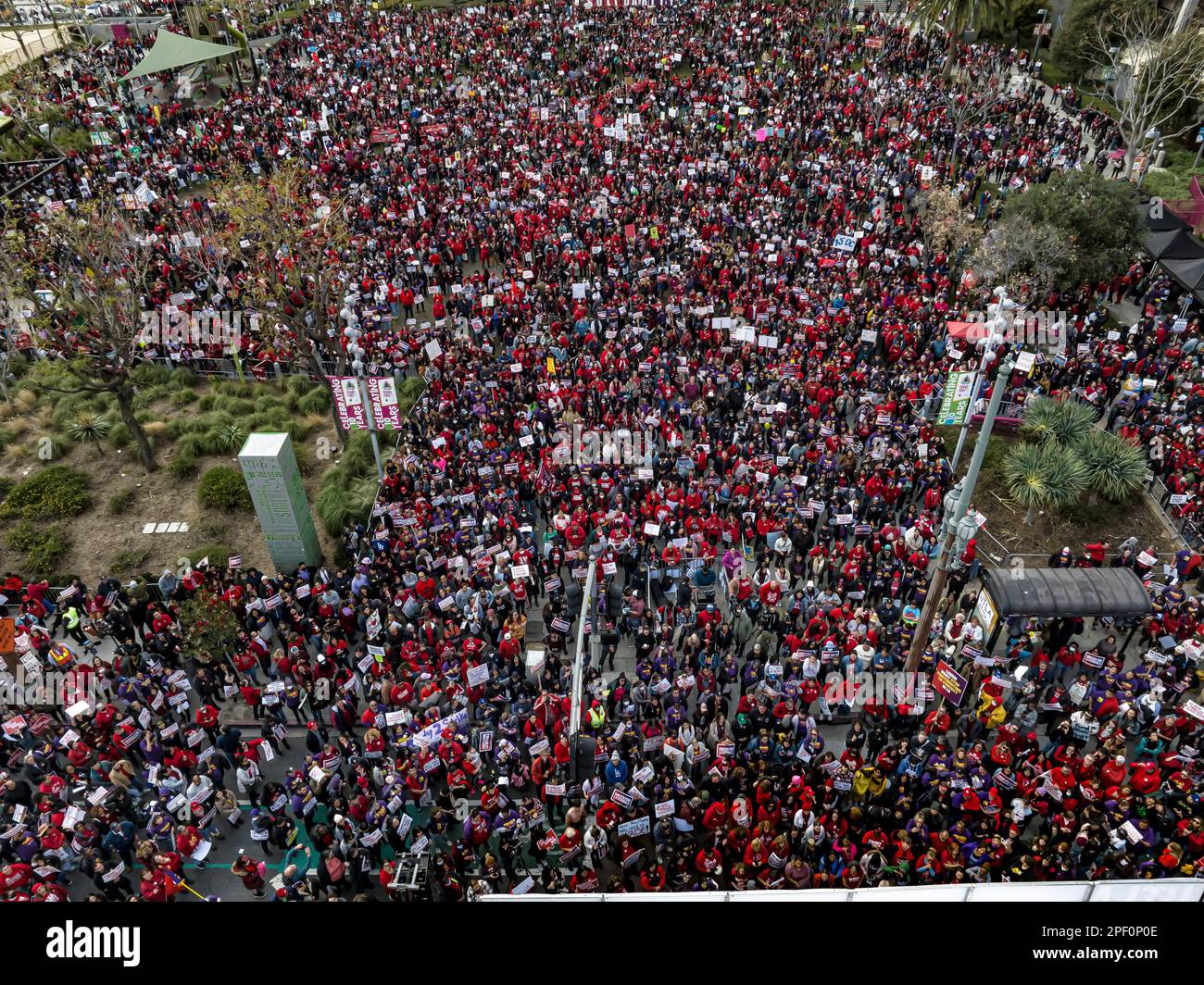 Los Angeles, USA. 15th Mar, 2023. Teachers from UTLA (United Teachers ...