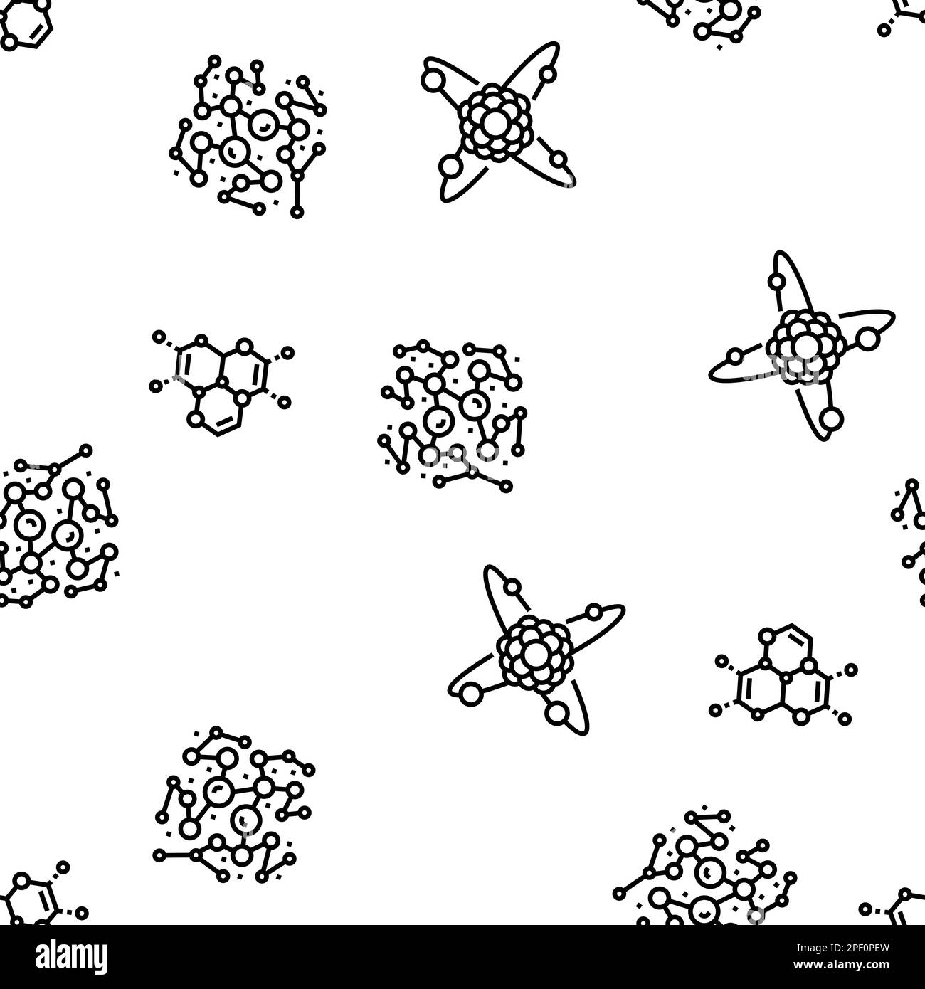 molecular science chemistry atom vector seamless pattern Stock Vector ...