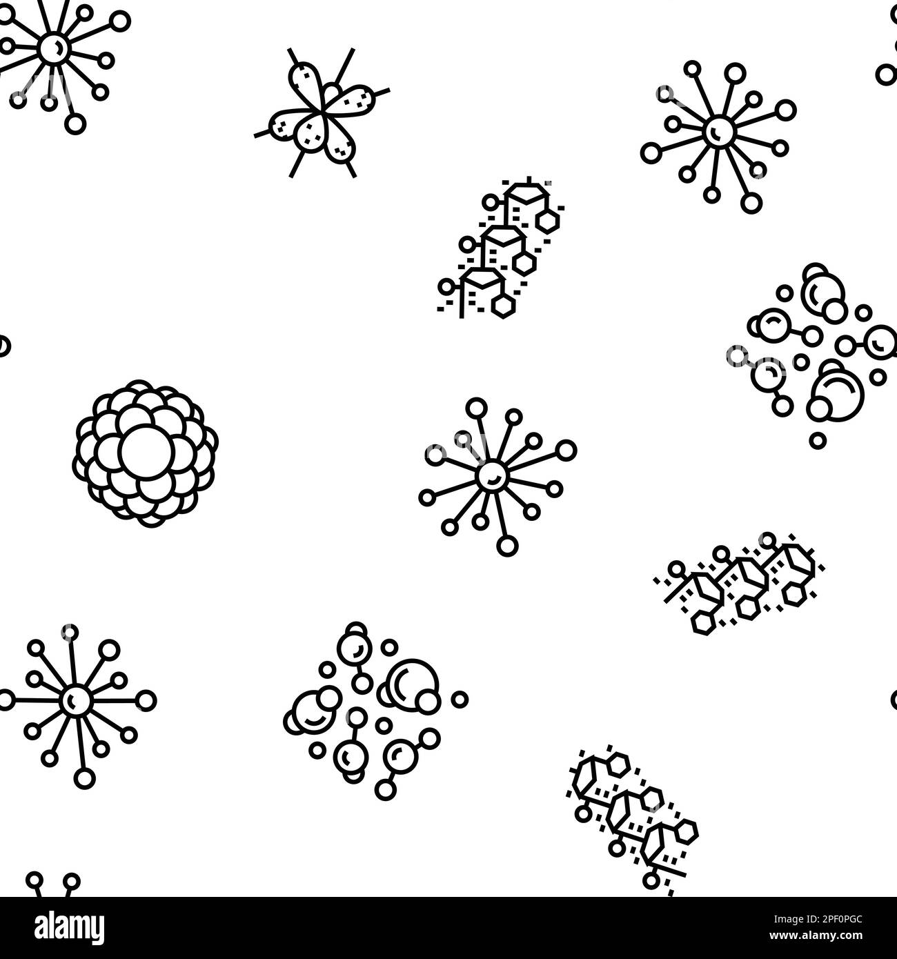 molecular science chemistry atom vector seamless pattern Stock Vector ...