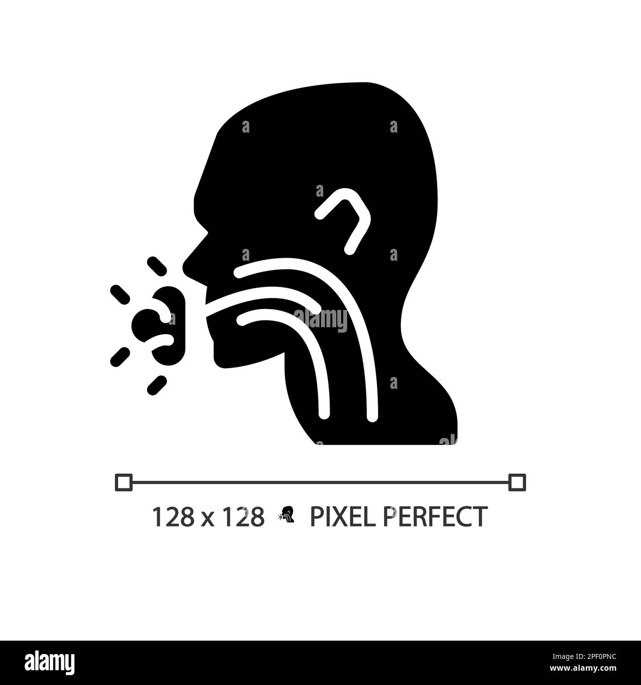 Cough black glyph icon Stock Vector Image & Art - Alamy