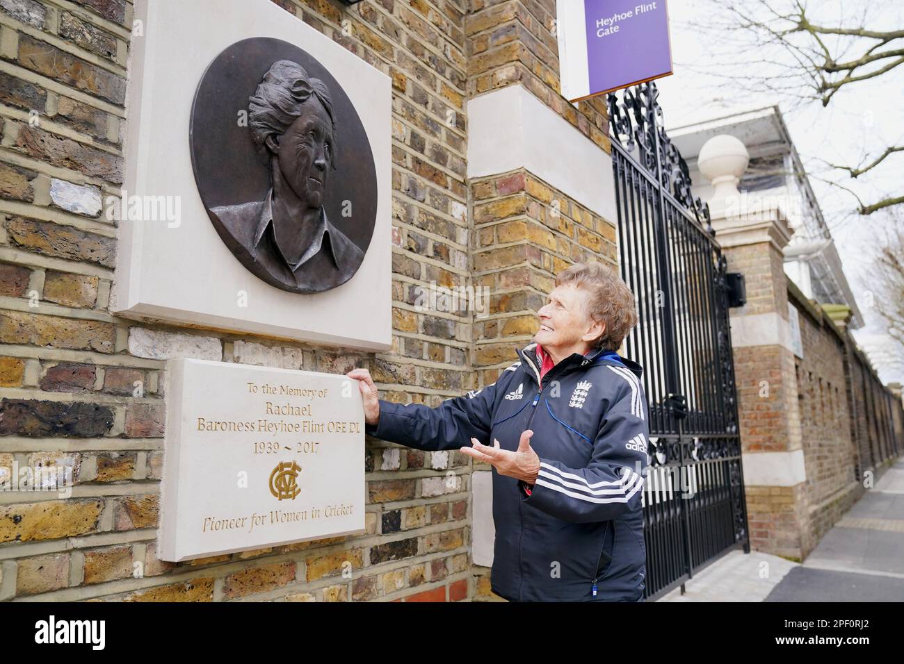 Former England cricketer, Enid Bakewell, at the Rachael Heyhoe Flint ...