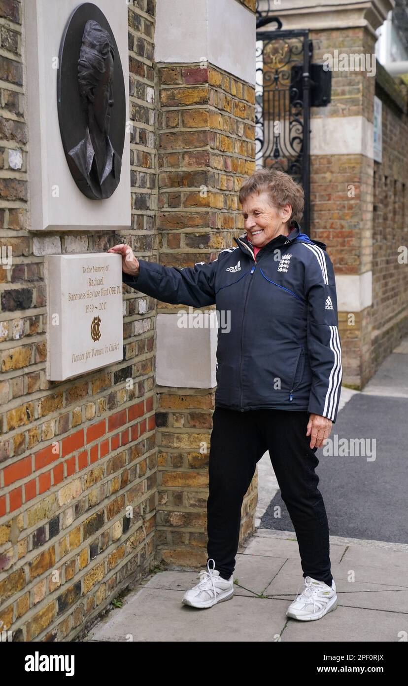 Former England cricketer, Enid Bakewell, at the Rachael Heyhoe Flint ...