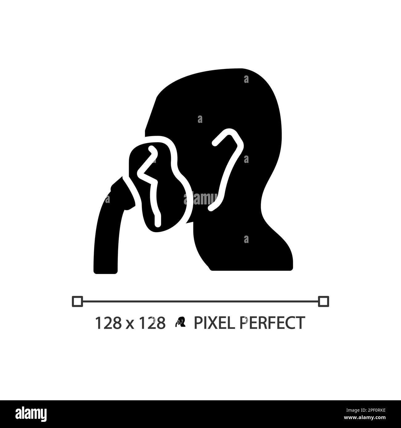 Oxygen mask black glyph icon Stock Vector Image & Art - Alamy