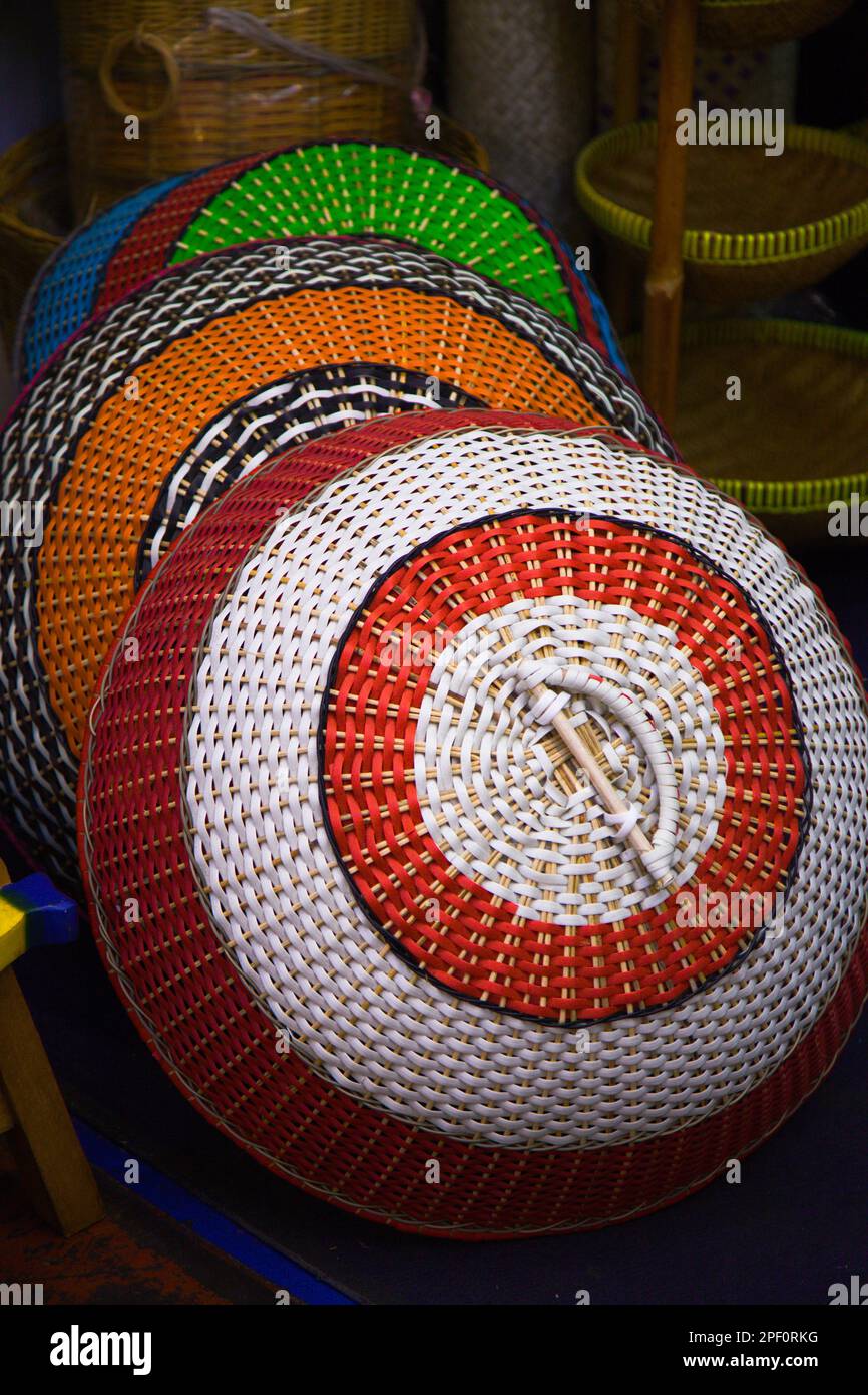 Malaysia, Melaka, Malacca, handicraft, wickerwork, shopping Stock Photo ...