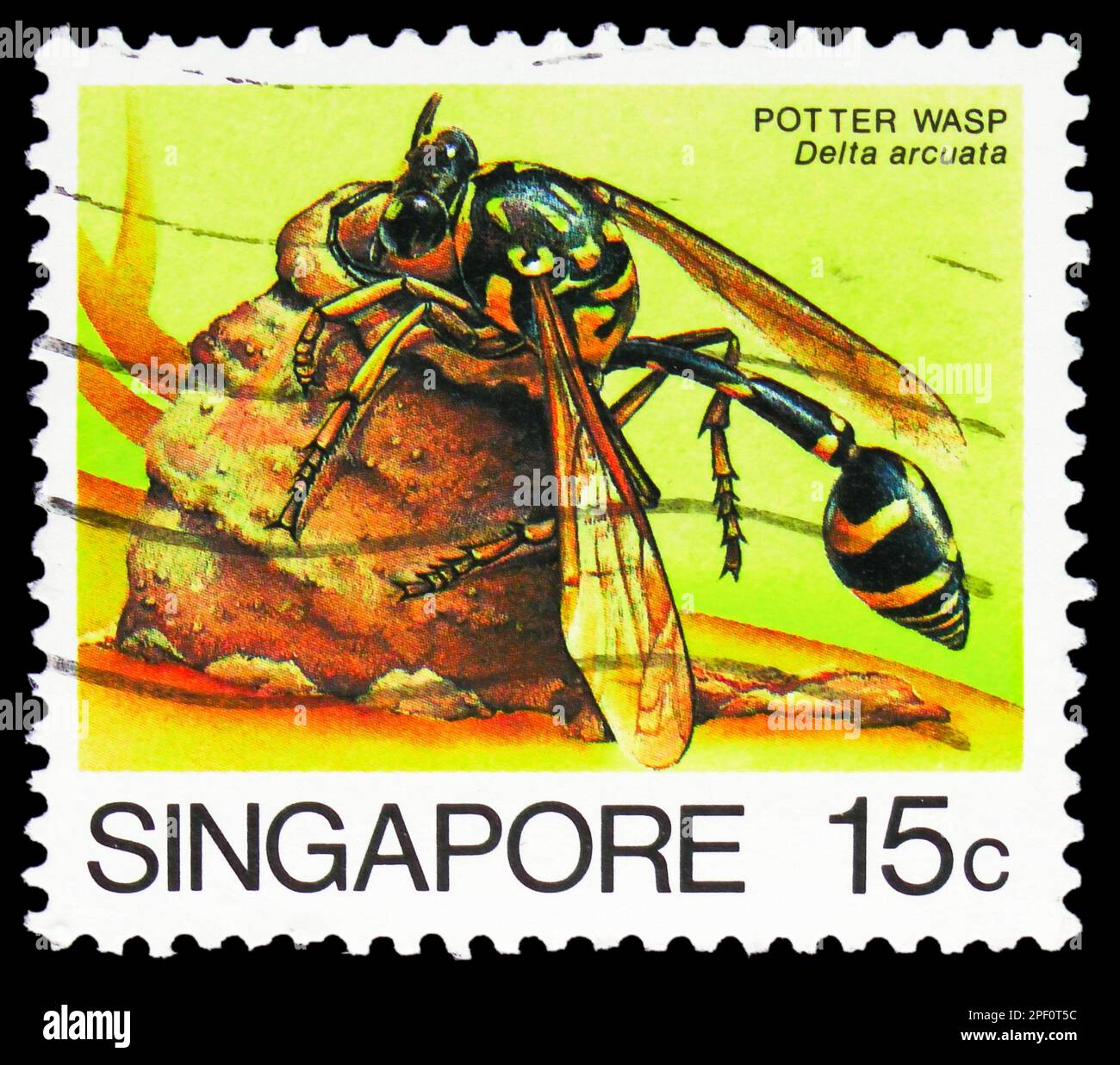 MOSCOW, RUSSIA - FEBRUARY 17, 2023: Postage stamp printed in Singapore ...