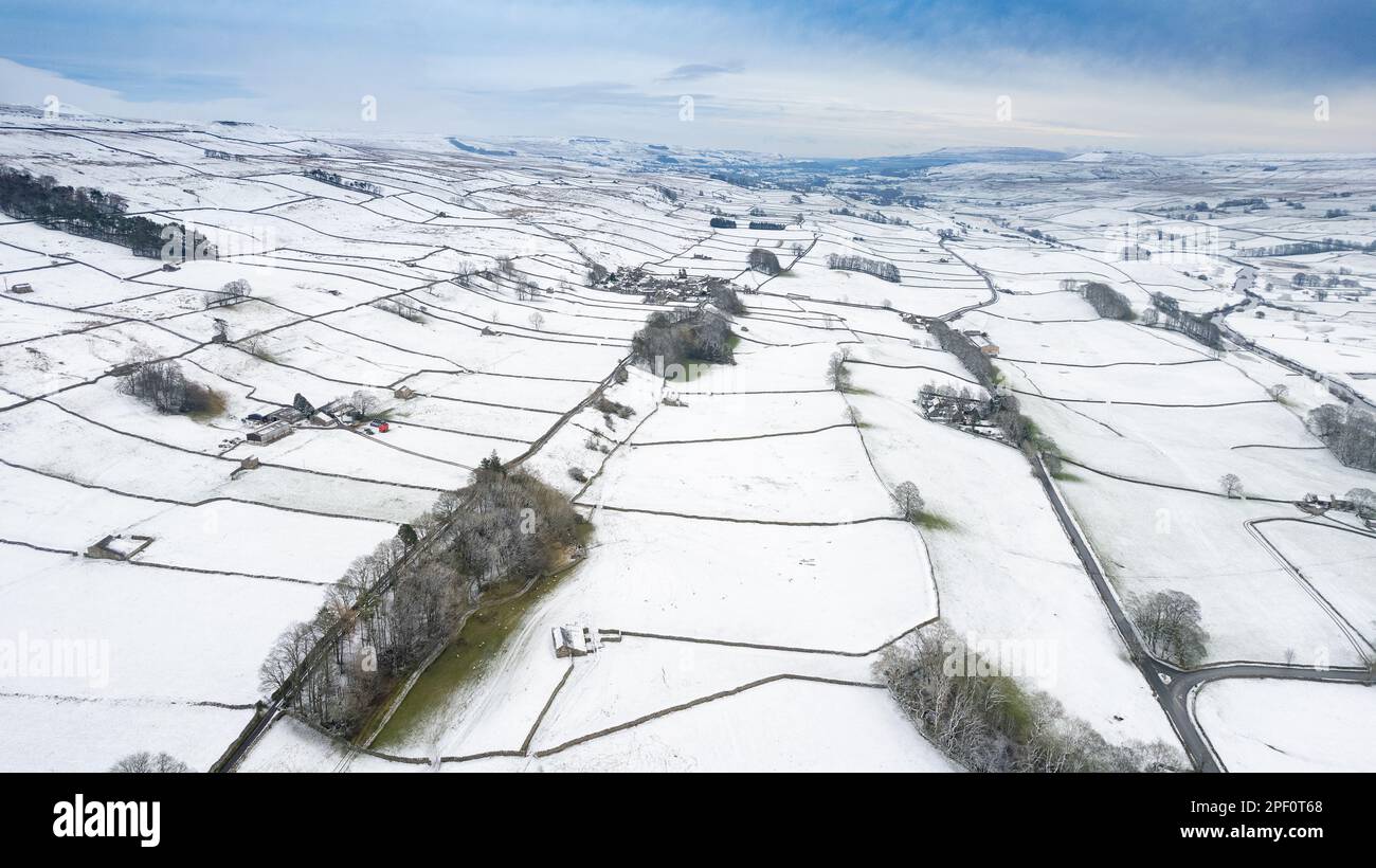 Yorkshire farmland aerial hi-res stock photography and images - Alamy