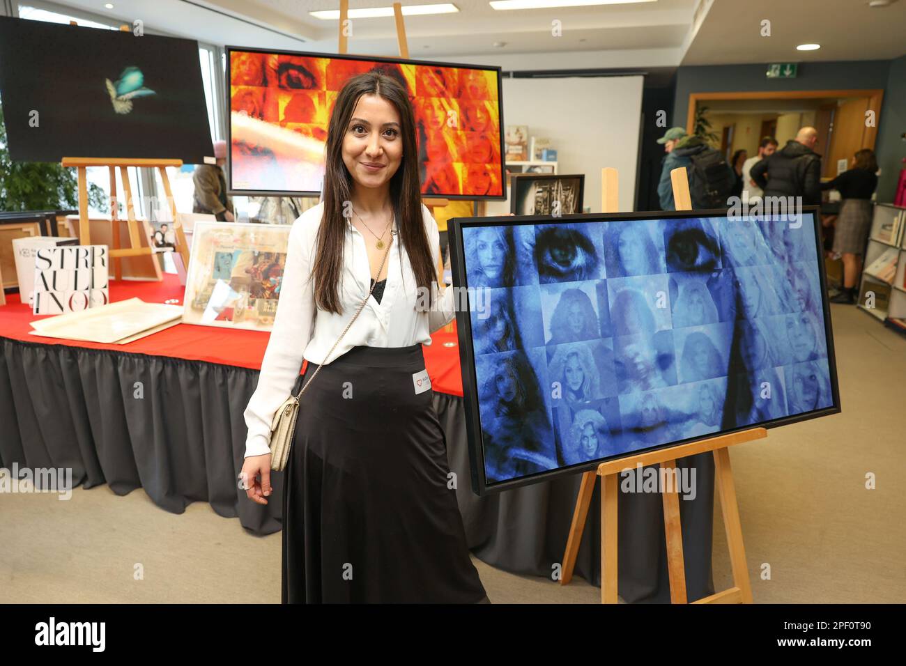 Berlin, Germany. 16th Mar, 2023. Journalist and initiator Alev Dogan ...