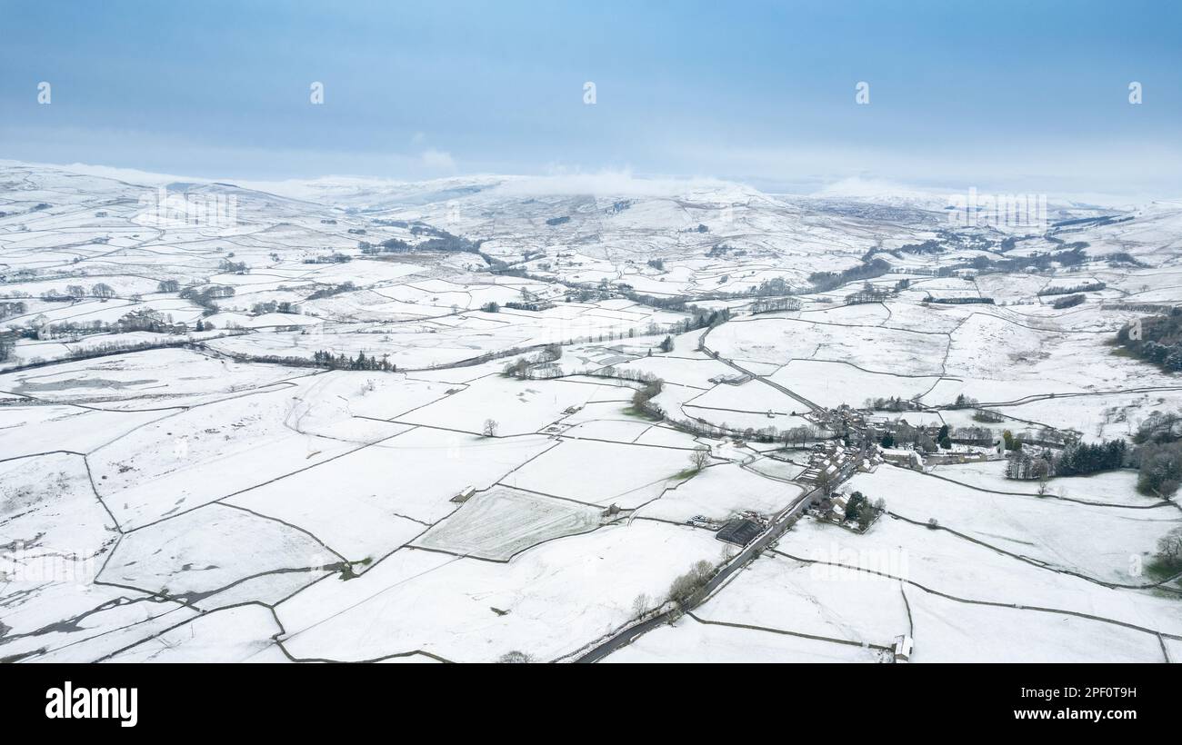 Yorkshire farmland aerial hi-res stock photography and images - Alamy