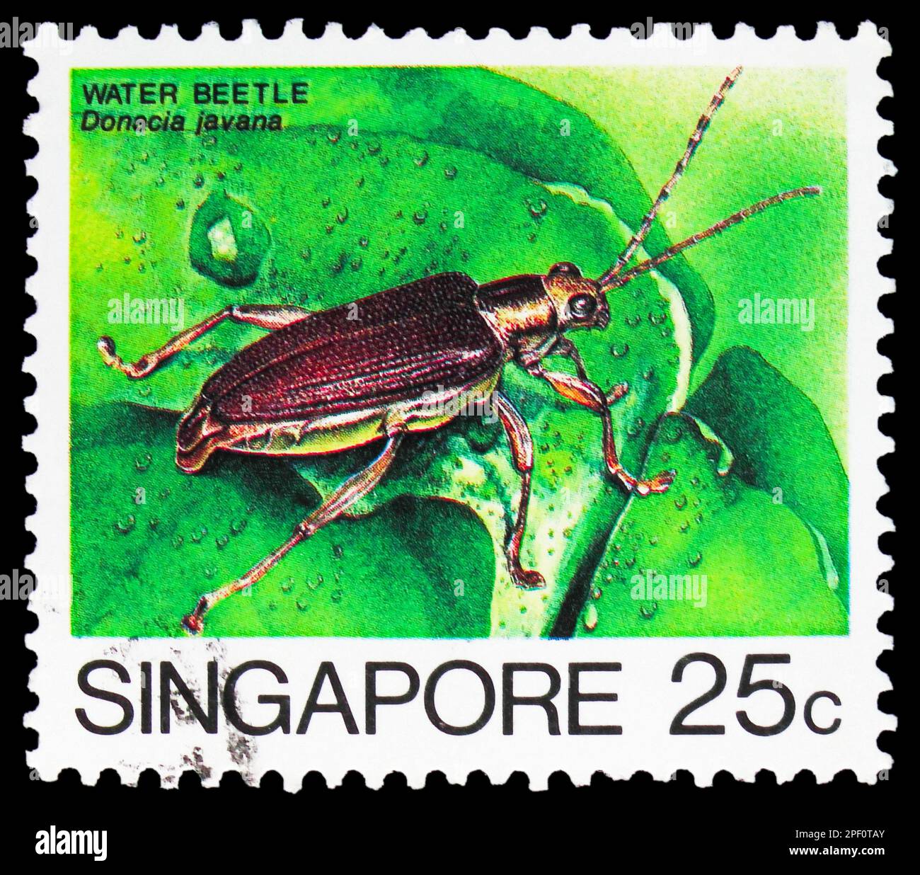 MOSCOW, RUSSIA - FEBRUARY 17, 2023: Postage stamp printed in Singapore ...