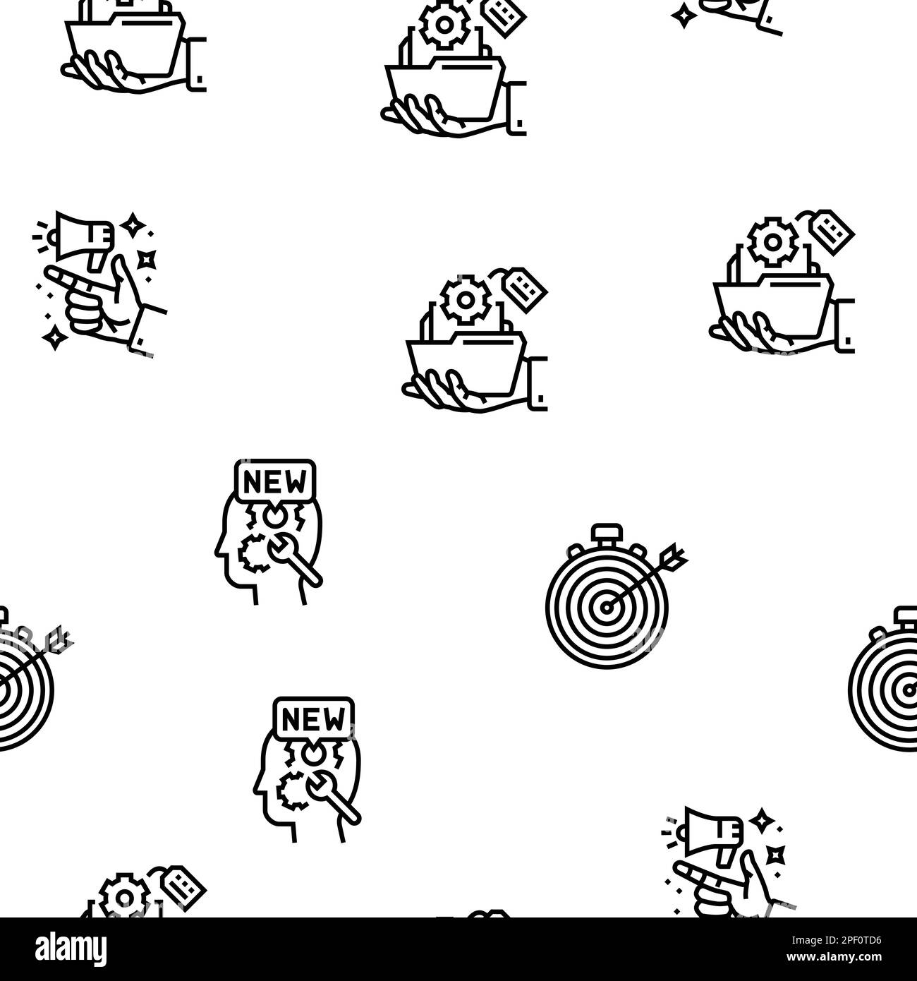 leadership business success team vector seamless pattern Stock Vector ...