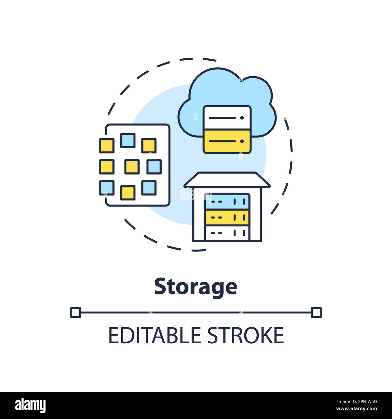Storage concept icon Stock Vector Image & Art - Alamy