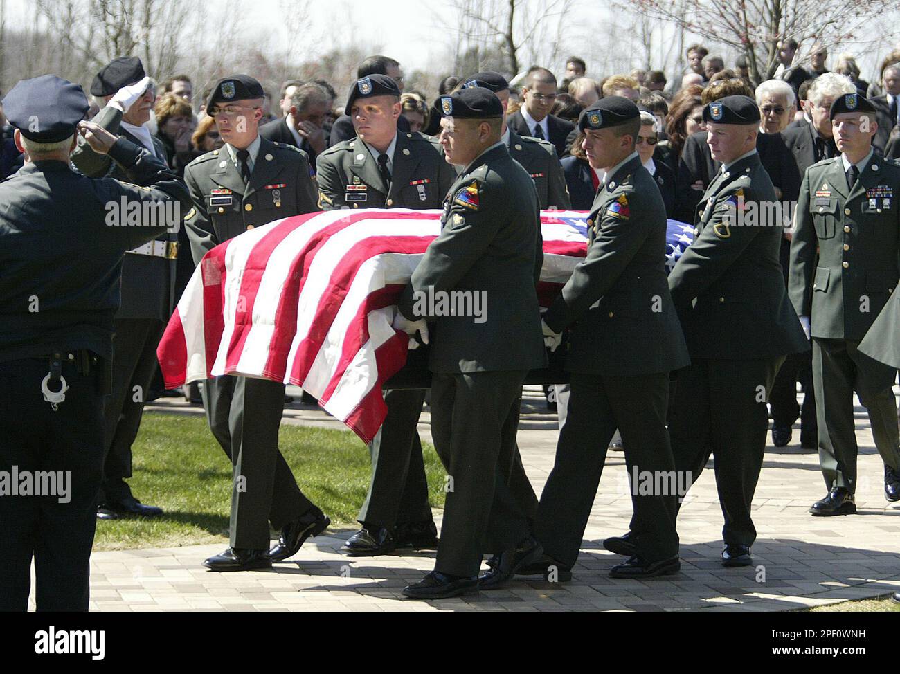 The casket Jerko "Jerry" Zovko is carried by an honor guard at Ohio ...