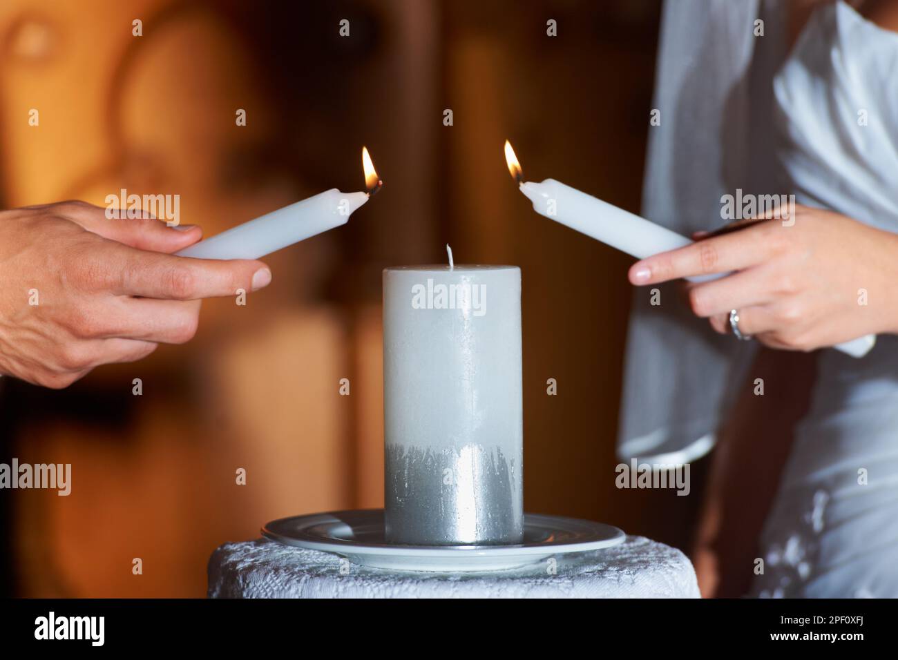 A symbol of their eternal love. Cropped closeup shot of a couple ...