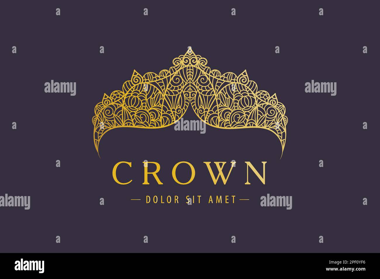 Abstract luxury, royal golden company logo icon vector design. Elegant ...