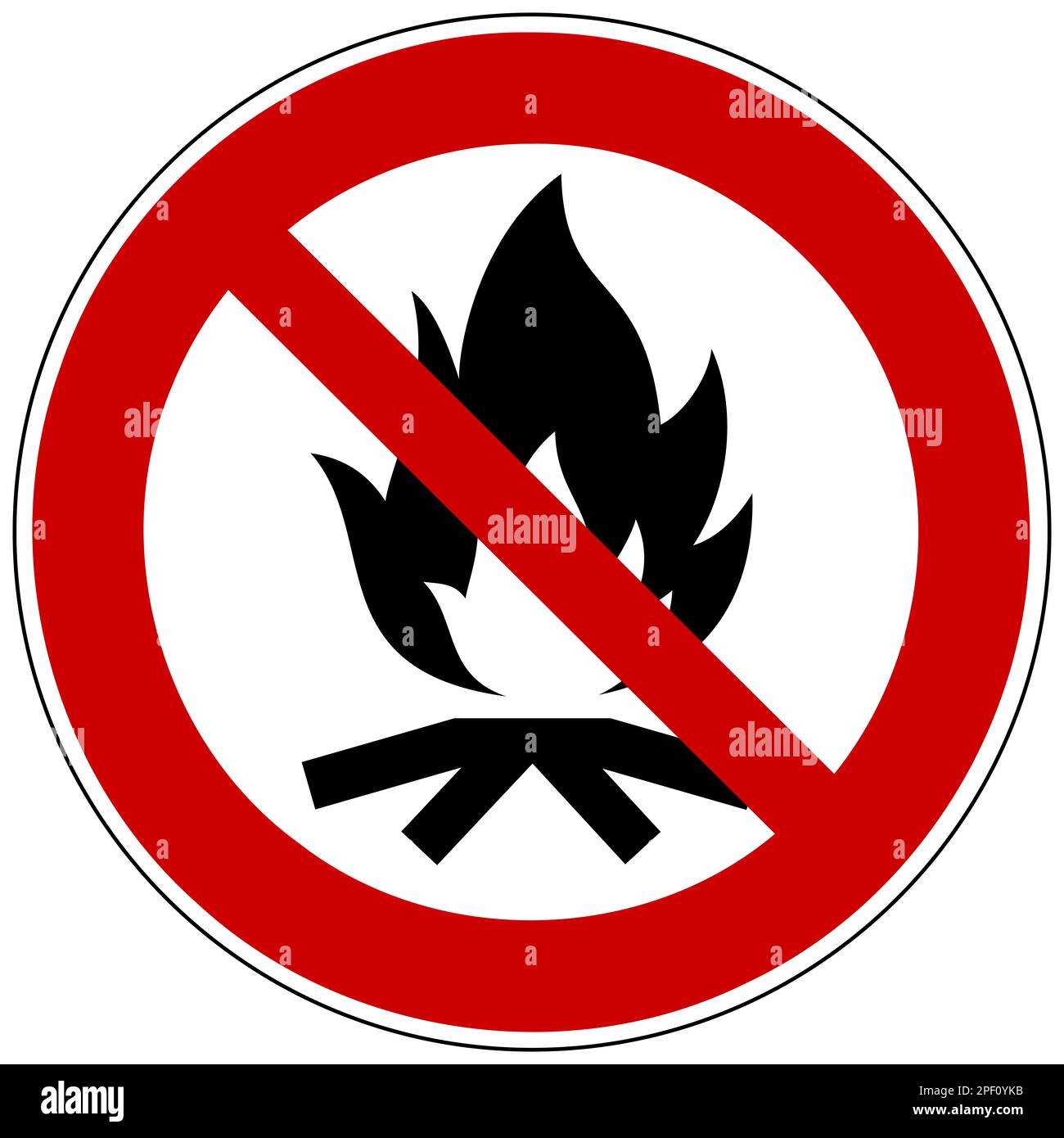 No campfire sign hi-res stock photography and images - Alamy