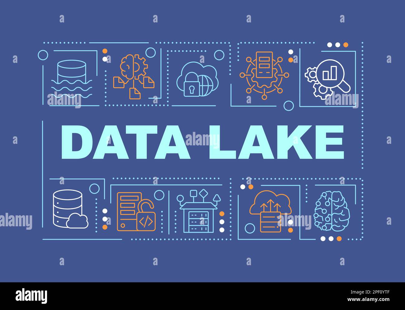 Data lake word concepts dark blue banner Stock Vector Image & Art - Alamy